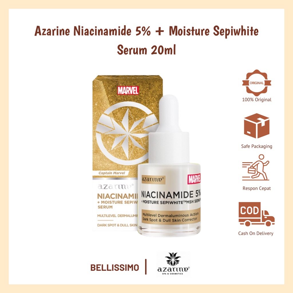 Jual Azarine Niacinamide 5% + Moisture Sepiwhite Serum 20ml / Azarine X ...