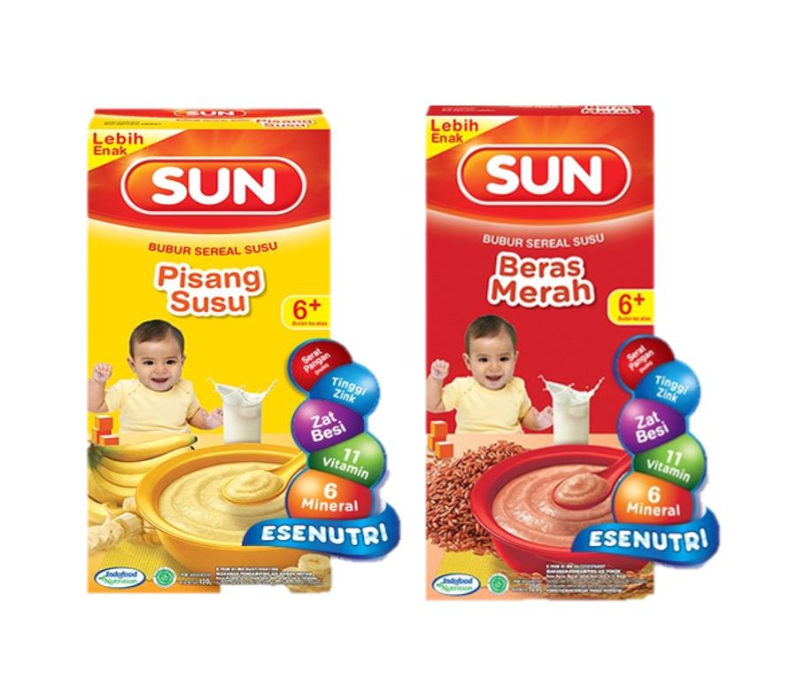 Jual SUN Bubur Sereal Varian Pisang Susu 1 x 120 gr + Varian Beras ...