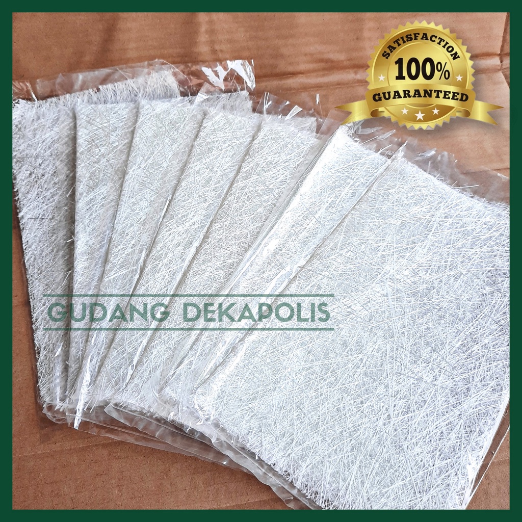 Jual SERAT FIBER AQUAPROOF FIBERGLASS 26 CM X 30 CM SERAT PELAPIS RETAK ...
