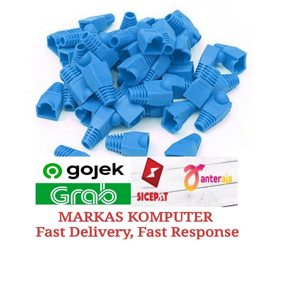 Jual Karet pelindung RJ45 Kabel LAN ECERAN /Plug boot / Plug booth ...