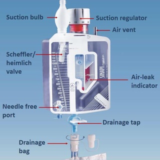 Jual CHEST DRAIN TYPE XL 200 SC kapasitas 400ML SINGLE INLET DRAINAGE ...