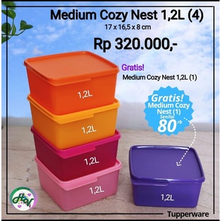 Jual Tupperware Cozy Nest per pcs ukuran 1.2lt dan 2,5ltr | Shopee ...