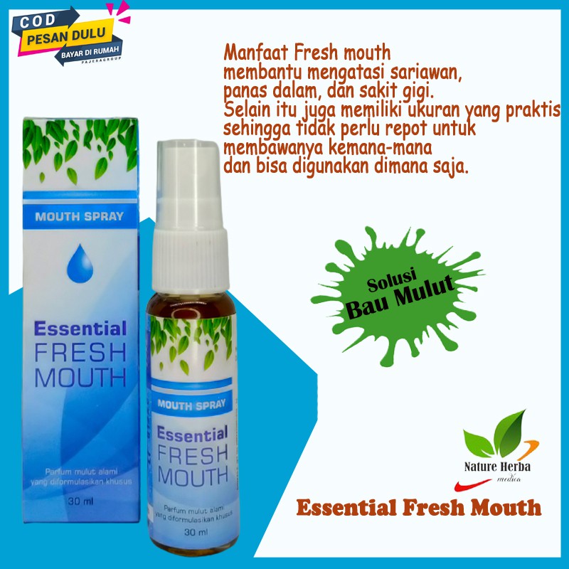 Jual PARFUM MULUT SPRAY PENGHARUM PEWANGI PENYEGAR - OBAT SARIAWAN ...