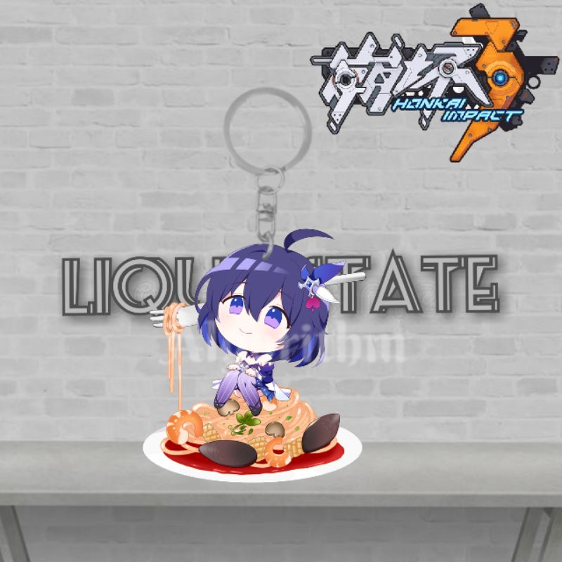 Jual Gantungan Kunci Honkai Impact Seele Vollerei - Ganci Anime - Ganci ...