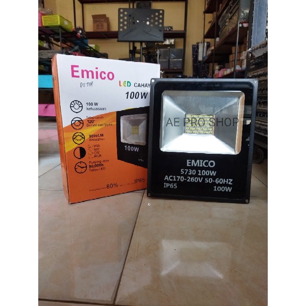 Jual Lampu Led Sorot / Led Flood Light Emico 100W | Shopee Indonesia
