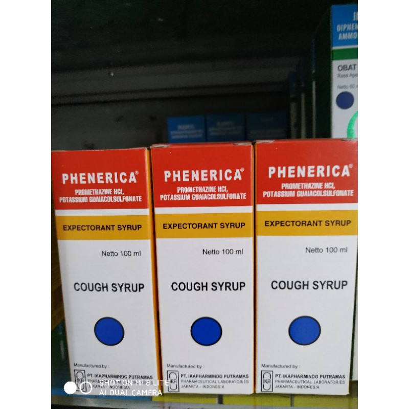 Jual PHENERICA SYRUP 100 ML OBAT BATUK EXPECTORANT SYRUP | Shopee Indonesia
