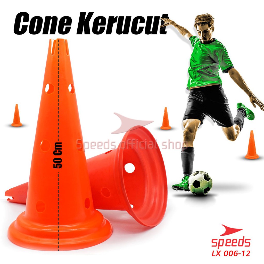 Jual SPEEDS Cone Kerucut 50 cm Cone Lubang Traffic Untuk Olahraga 006 ...