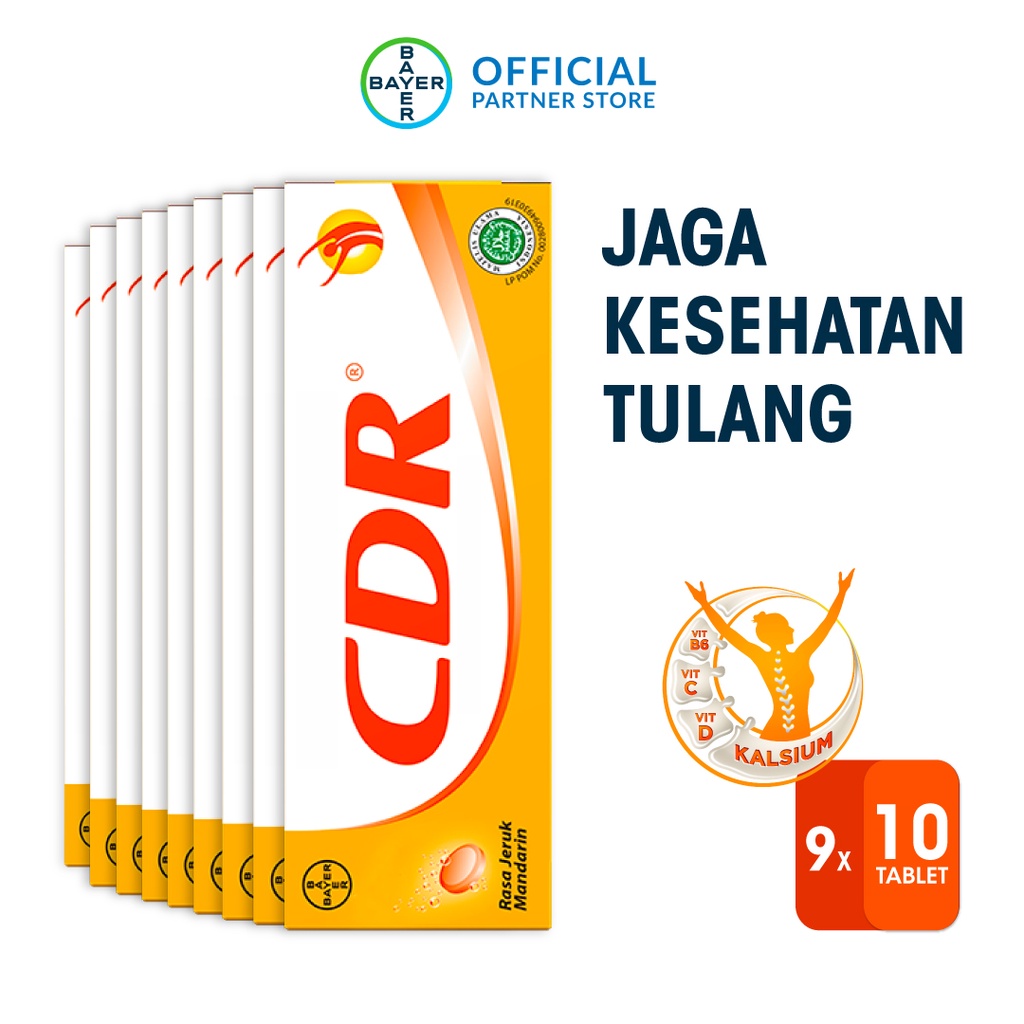 Jual CDR Pack 90 Tablet (10 tablet x 9 unit) | Shopee Indonesia