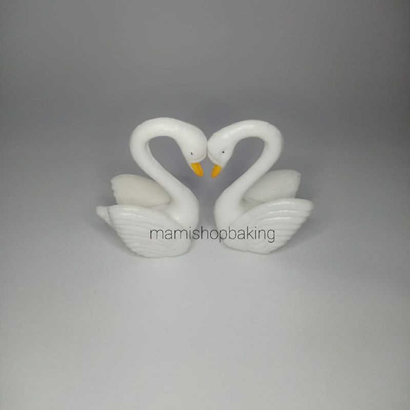 Jual Topper Angsa / Hiasan Angsa Putih untuk Kue Pernikahan :) | Shopee ...