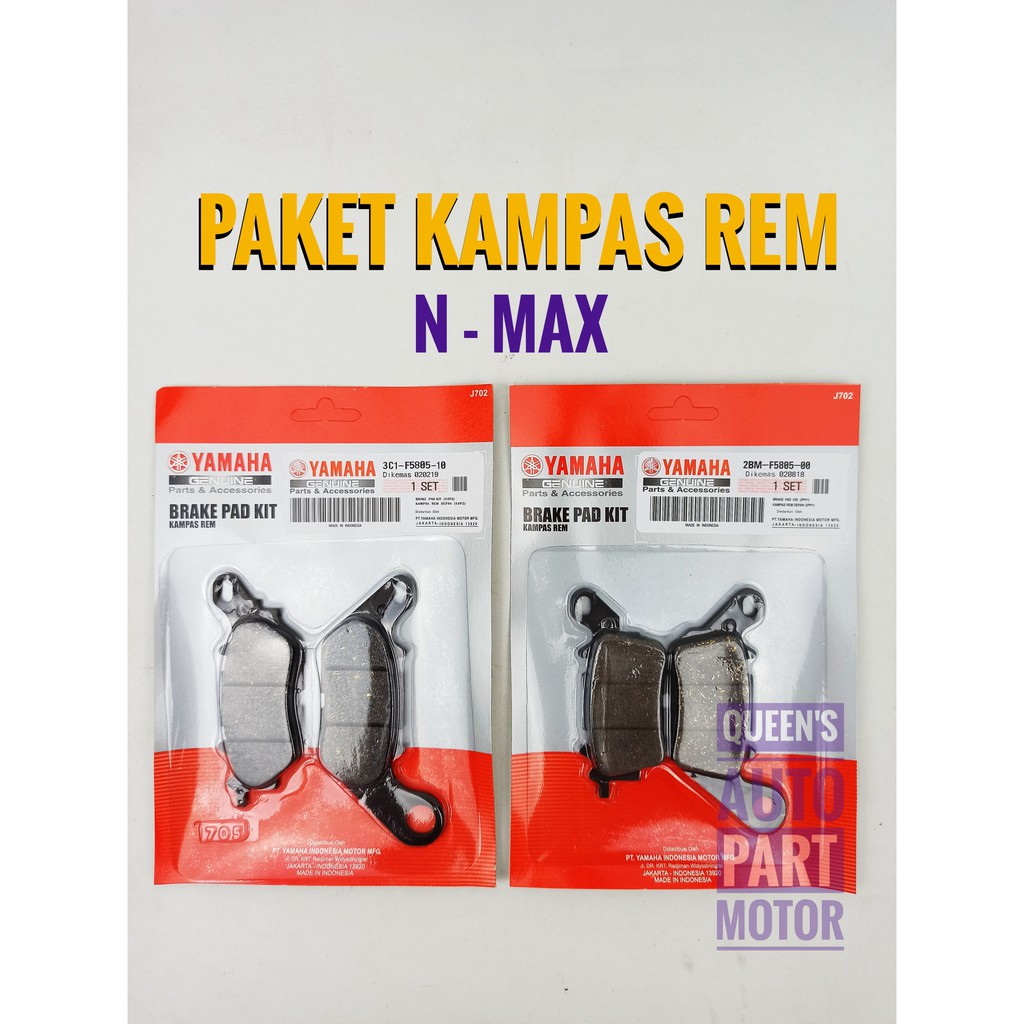 Jual KAMPAS REM NMAX DEPAN DISCPAD NMAX PAKET DPN + BLKG YAMAHA N-MAX ...