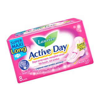 Jual Laurier Active Day Super Maxi Long Wing 8's | Shopee Indonesia