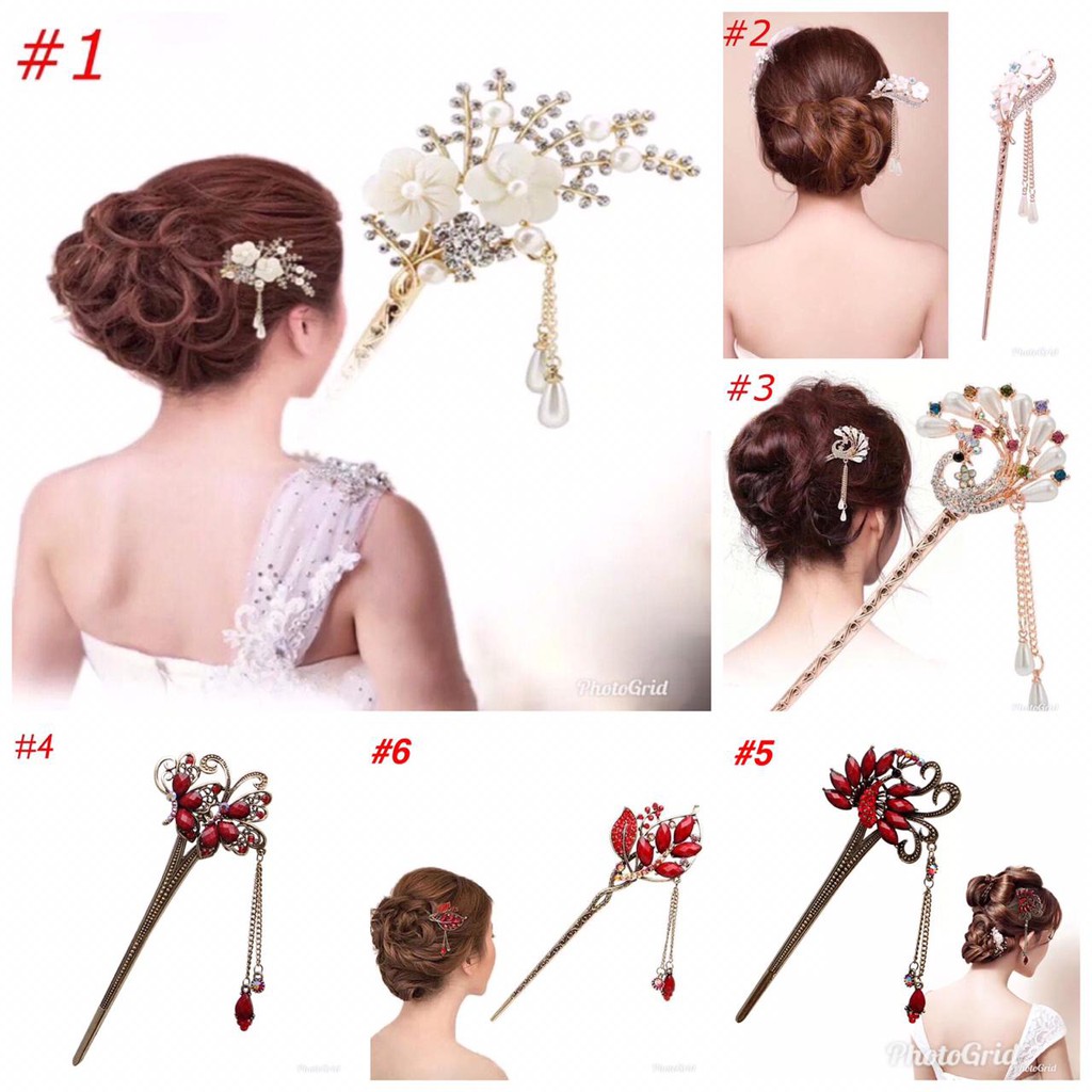 Best Seller Aksesoris Rambut Wanita Tusuk Konde Bahan Metal Cantik ...