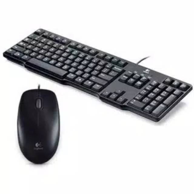 Jual Logitech Keyboard MK100 (K100 + Mouse B100) | Shopee Indonesia