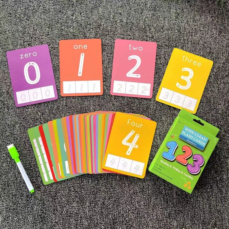 Jual UKURAN BESAR FLASHCARD WIPE N CLEAN FLASHCARD PEN SET | Shopee ...
