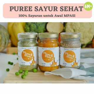 Jual Plumandblum Puree Buah Sayur Mpasi Organic Segar No MSG - 3 Jar ...