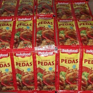 Jual Saos Sachet Indofood Sambal Pedas 1 sachet 9gram | Shopee Indonesia