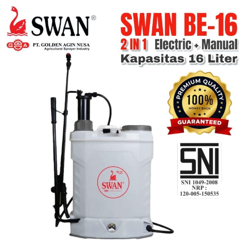 Jual Sprayer Original Swan Be 16 2in1 / Tanki Elektrik Swan Be 16 ...