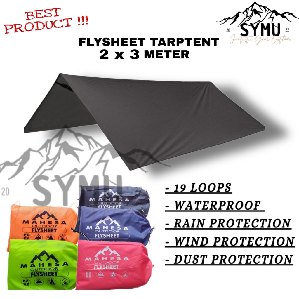 Jual Flysheet 2x3 Waterproof Bahan Tebal Outer Tarp Tent Bivak Atap ...