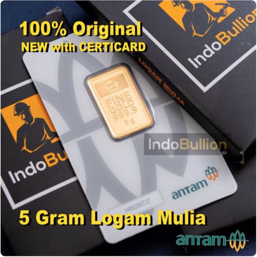 LM EMAS ANTAM 5 Gram, LOGAM MULIA TERBARU | Shopee Indonesia