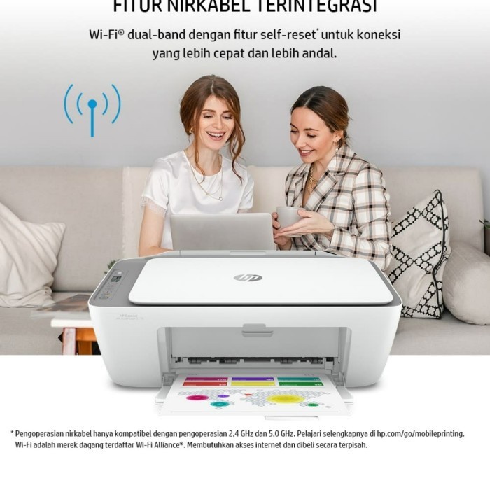 Jual Printer Wireless HP Deskjet 2776 Ink Advantage AIO - Print Scan ...
