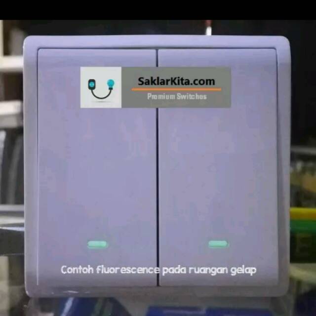 Clipsal Schneider Pieno White Saklar Sakelar 2 Gang 16A Fluorescence ...