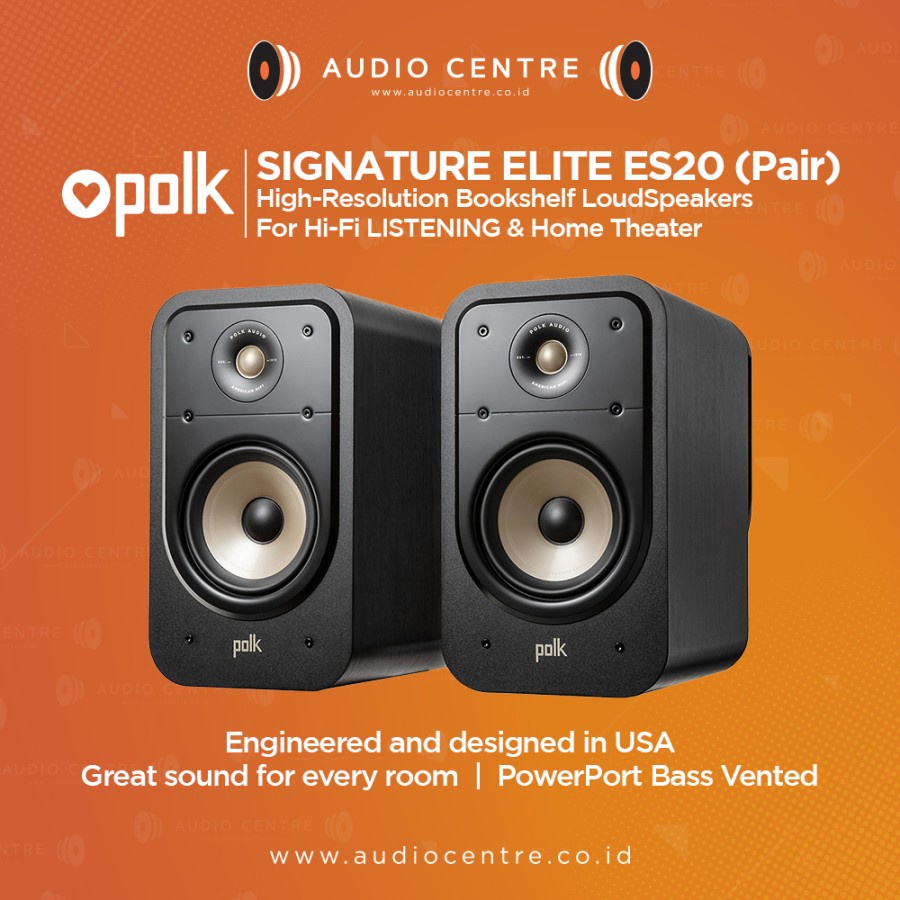 Jual Polk Audio Signature Elite ES20 Bookshelf Speaker new series ...