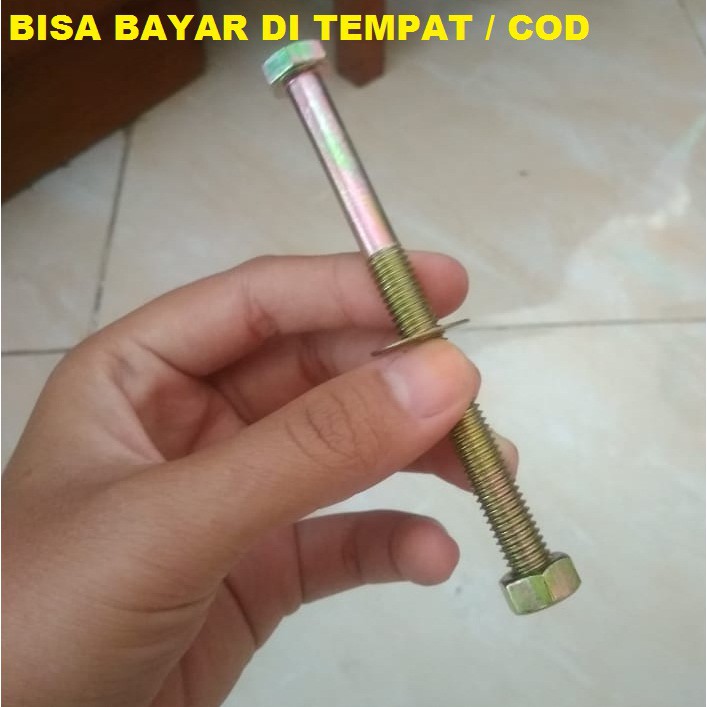 Jual BAUD KUNING PANJANG 10CM + MUR / BAUD KUNING | Shopee Indonesia