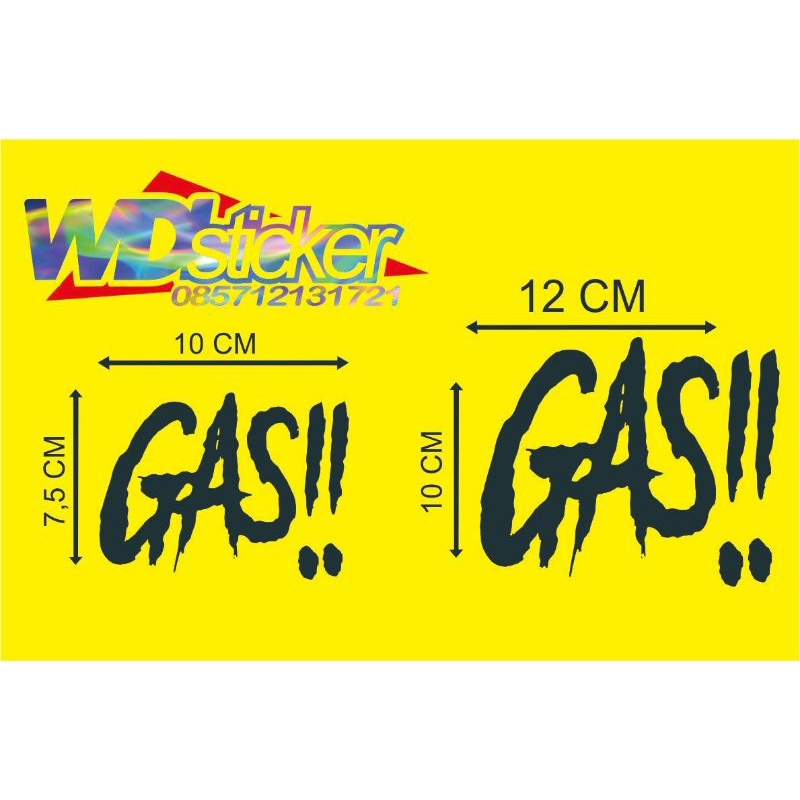 Jual STIKER GAS!! CUTTING STICKER | Shopee Indonesia