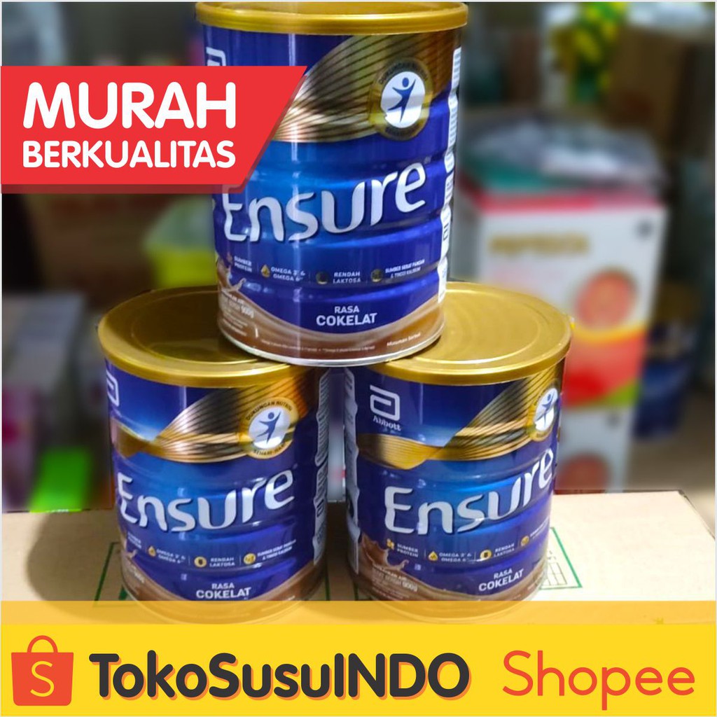 Jual Ensure Coklat 900 g Susu Nutrisi Dewasa Rendah Laktosa - Adult ...