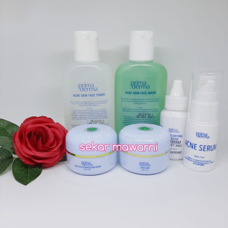 Jual PRIMADERMA Paket Lengkap Acne Glowing Whitening | Shopee Indonesia