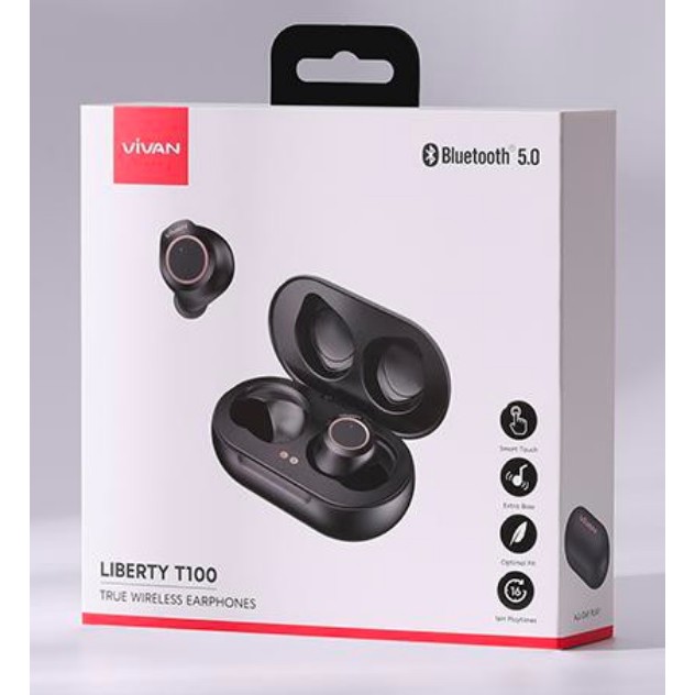 Jual Headset Vivan Liberty T100 Wireless Bluetooth Earbuds | Shopee ...
