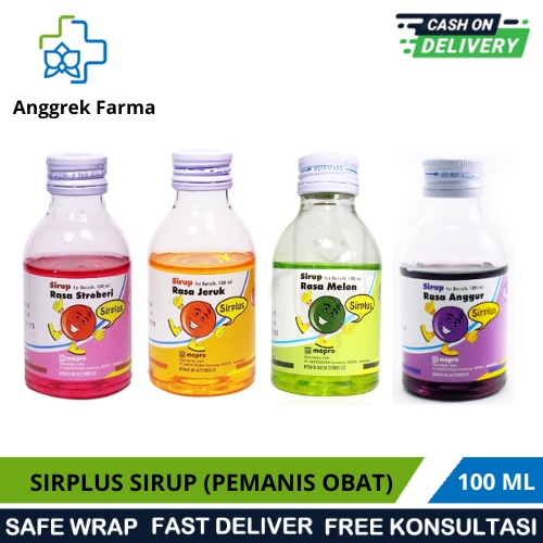 Jual SIRPLUS SYRUP PEMANIS OBAT/PELARUT OBAT TABLET ATAU GERUS ...
