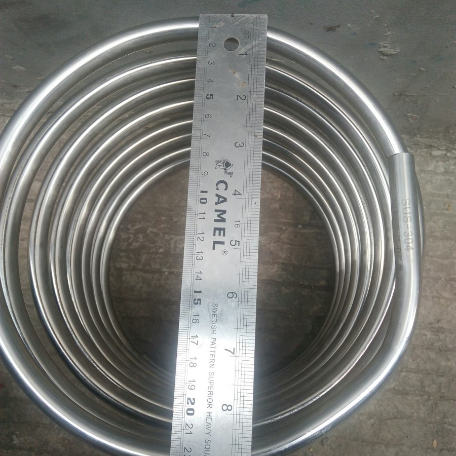 Jual Pipa spiral stainless steel ukuran 3/8inch SUS 304 kondensor ...