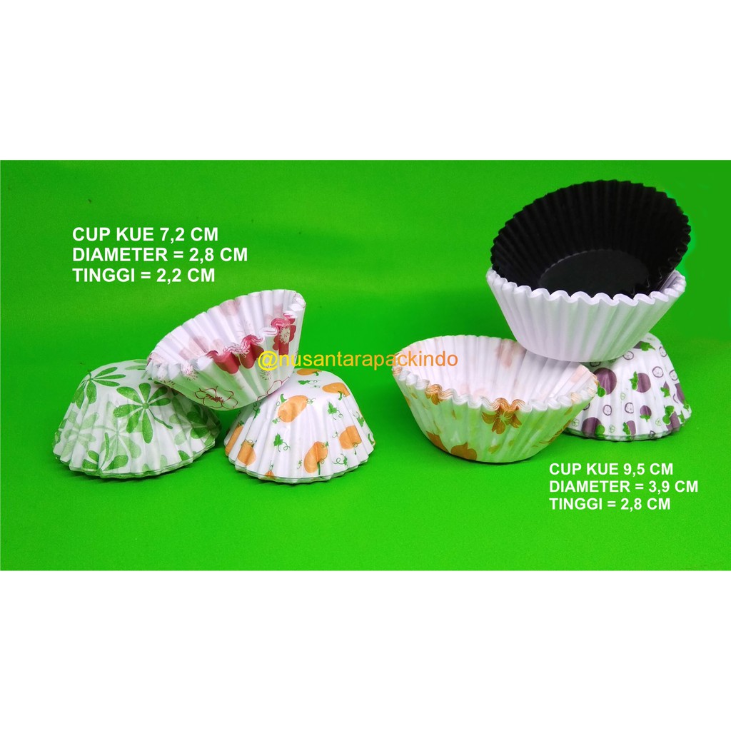 Jual CAKE CASE FORA 7,2 POLOS WARNA / CUP KUE (100 PCS) | Shopee Indonesia