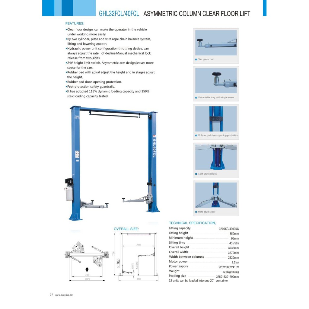 Jual two post lift merk sky lift | Shopee Indonesia