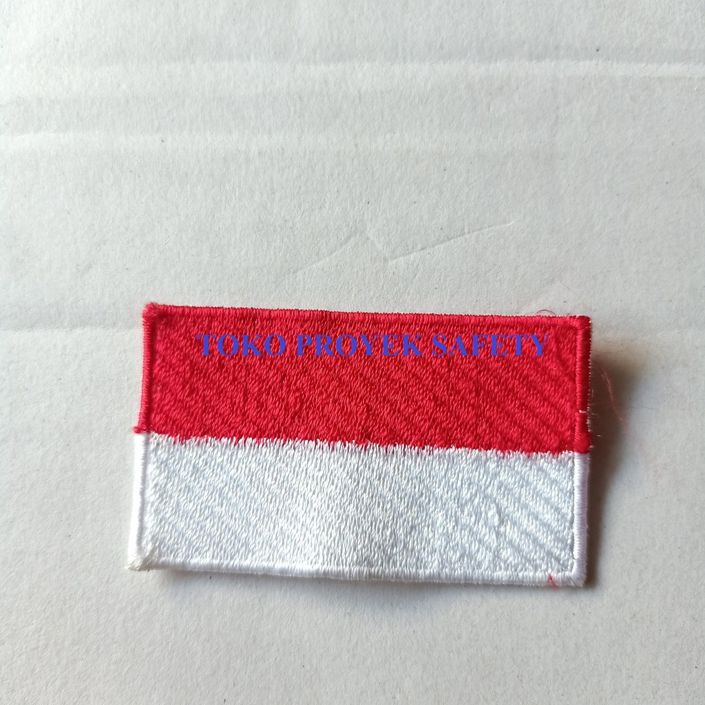Jual Logo Bendera Merah Putih / Badge Bordiran Bendera Merah Putih ...