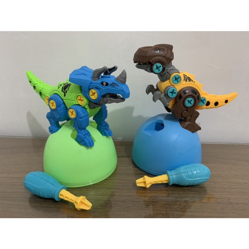 Jual Mainan Dinosaurus Rakit Obeng + Telur / Bongkar Pasang Mainan ...