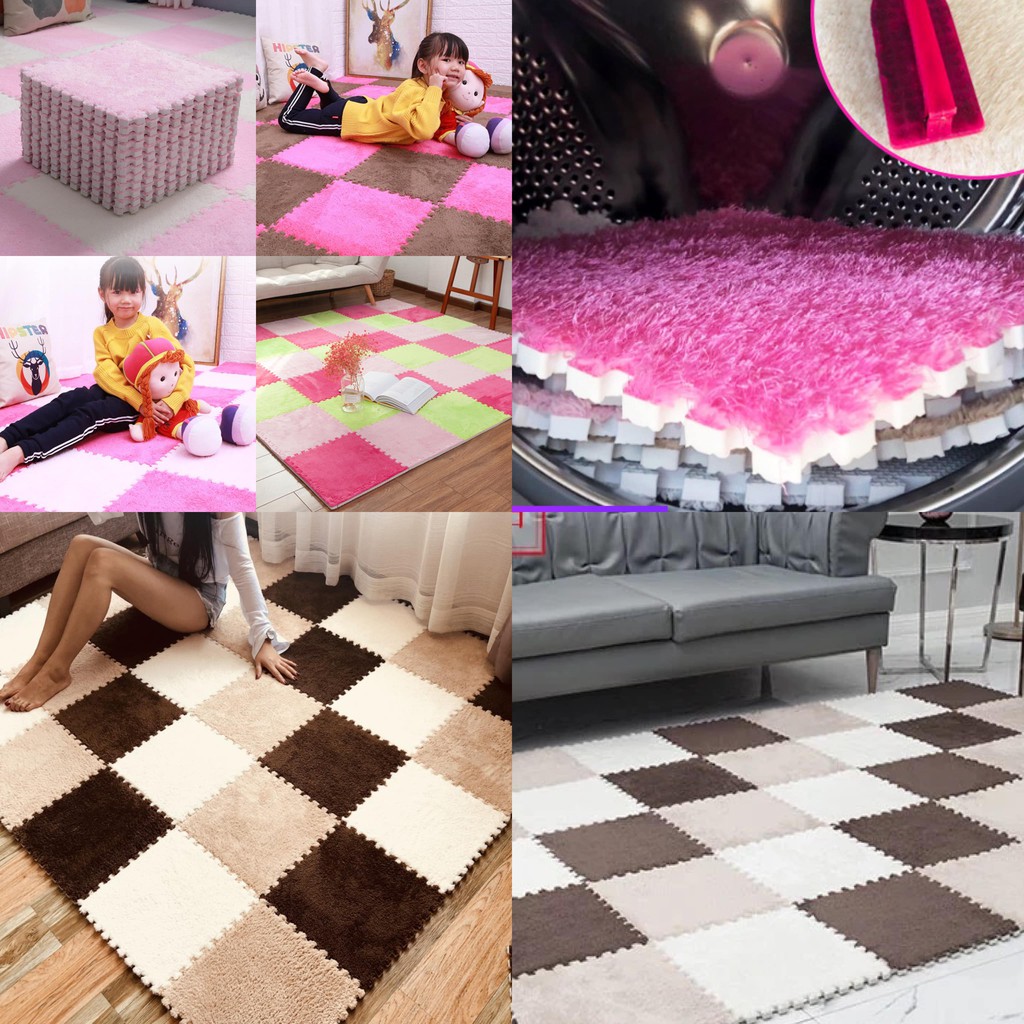 Jual Karpet Puzzle Bulu Tebal Alas Lantai Keset Puzzle Dekorasi Carpet ...