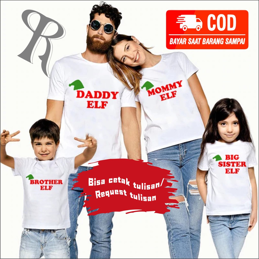 Jual BAJU KAOS COUPLE KELUARGA | KAOS CUSTOM FAMILY BERTEMA PERI BISA ...