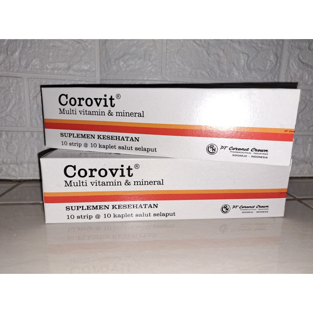 Jual Corovit Tablet/Multivitamin/Daya Tahan Tubuh - 1 Strip isi 10 ...