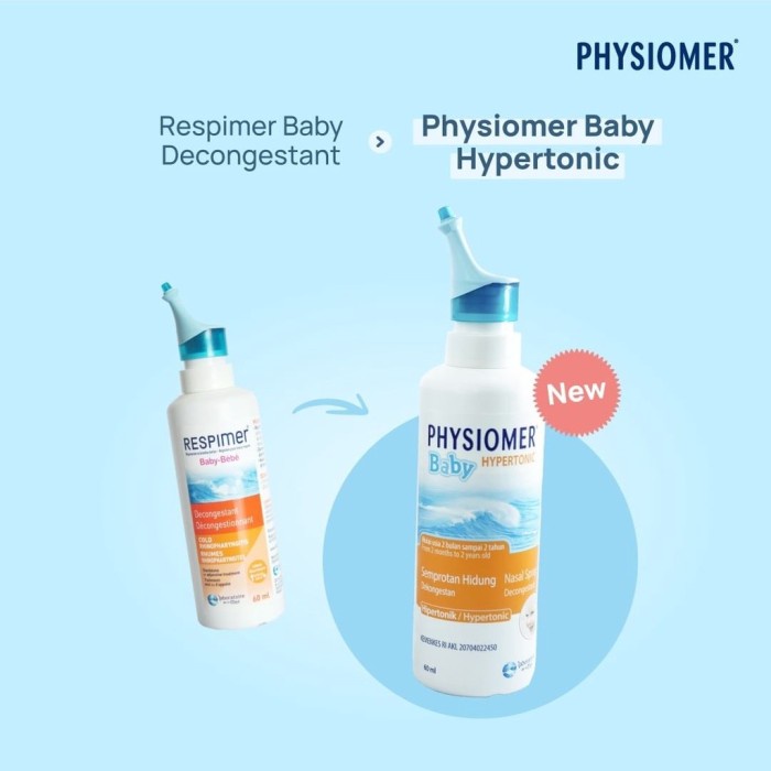 Jual Physiomer Baby Hypertonic Baby Decongestant 60ml (Respimer ...