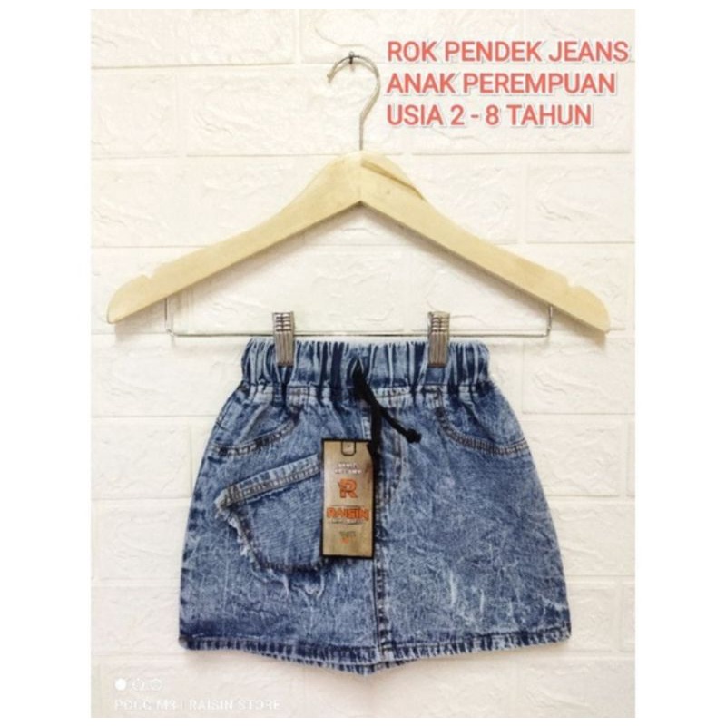 Jual Rok Jeans Denim Anak Perempuan Umur 1-8 Tahun / Rok Mini Pendek Cewek Wanita Model Terbaru ...