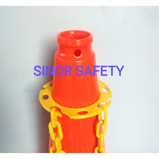 Jual Per Roll Plastic Chain RANTAI PLASTIK SAFETY TRAFFIC CONE KUNING ...
