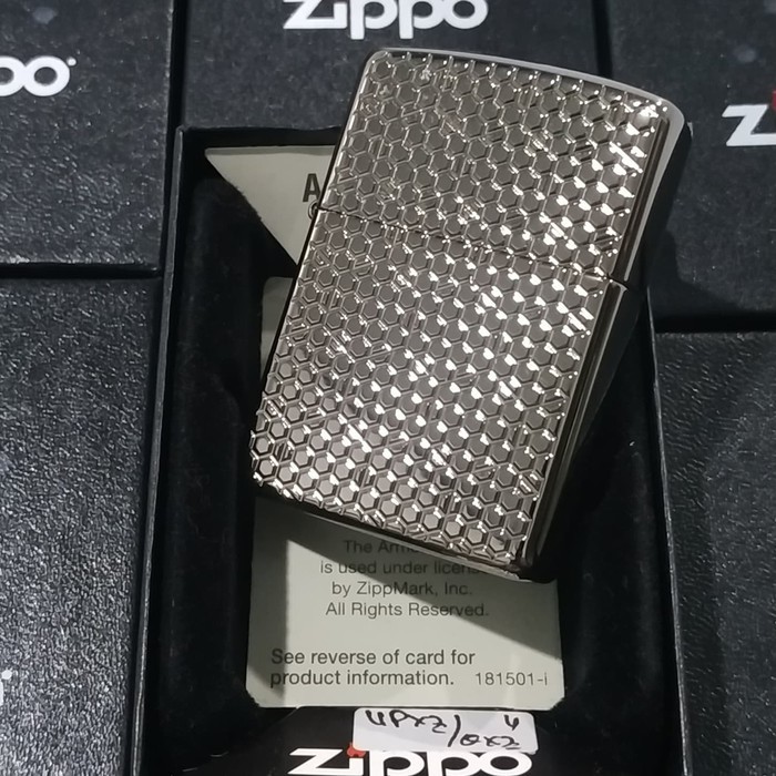 Jual ZIPPO ORIGINAL ARMOR CASE BLACK ICE - HEXAGON DESIGN 43021 Indonesia|Shopee Indonesia