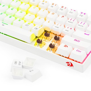 Jual Redragon Mechanical Gaming Keyboard RGB DRAGONBORN WHITE - K630W ...