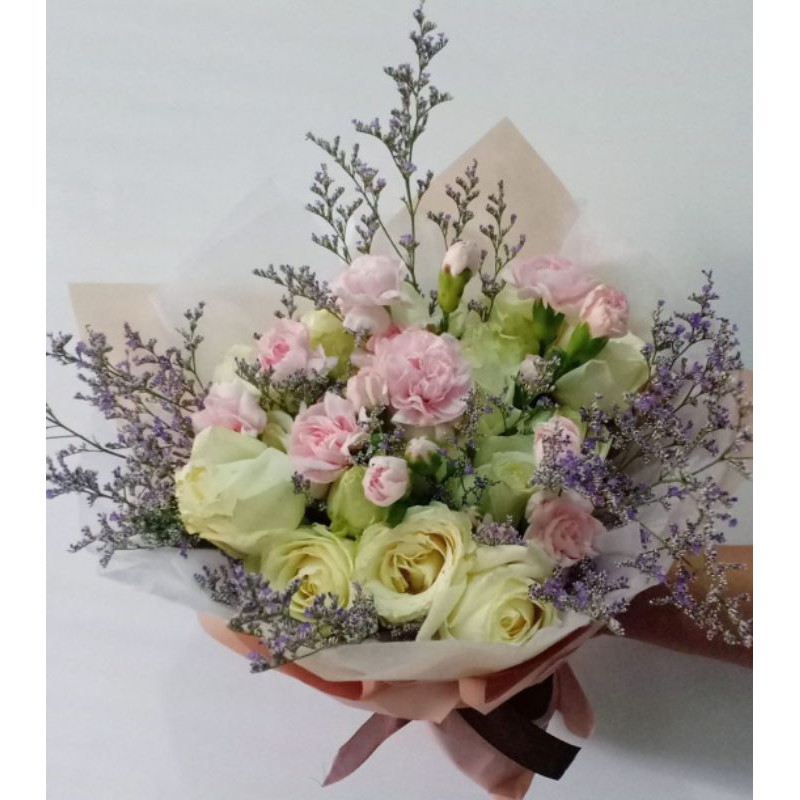 Jual Hiasan Buket Bunga Caspea Natural Dried Untuk Dekorasi Rustik Daun ...