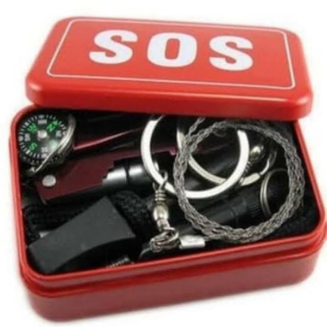 SURVIVAL KIT 1 SET SOS EMERGENCY / KOTAK P3K PORTABLE MINI | Shopee ...