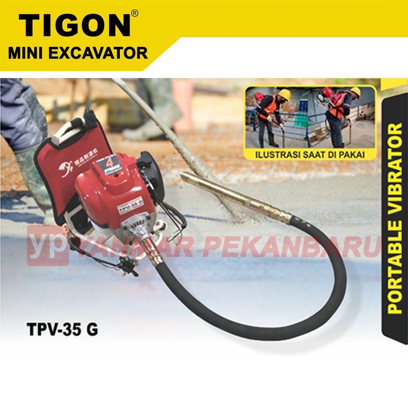 Jual Mesin Pemadat Beton Semen Coran / Portable Vibrator TPV 35 G TIGON ...