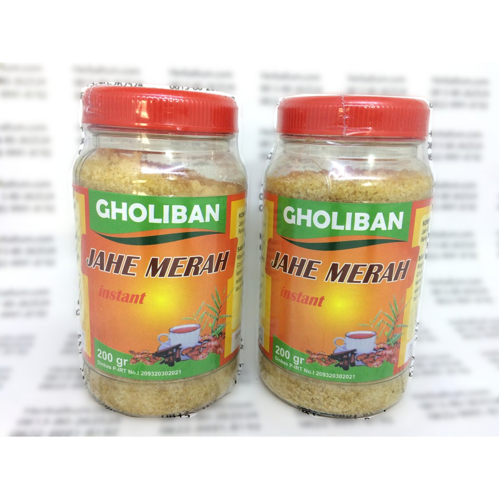 Jahe Merah Bubuk - Minuman Penghangat Gholiban 200gr - Halal MUI ...