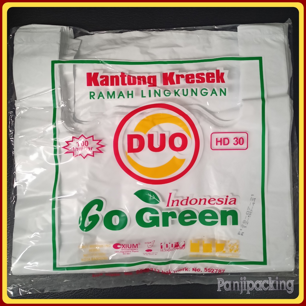 Jual Kantong Kresek Putih 30 Duo Plastik Keresek Tebal Ramah Lingkungan ...